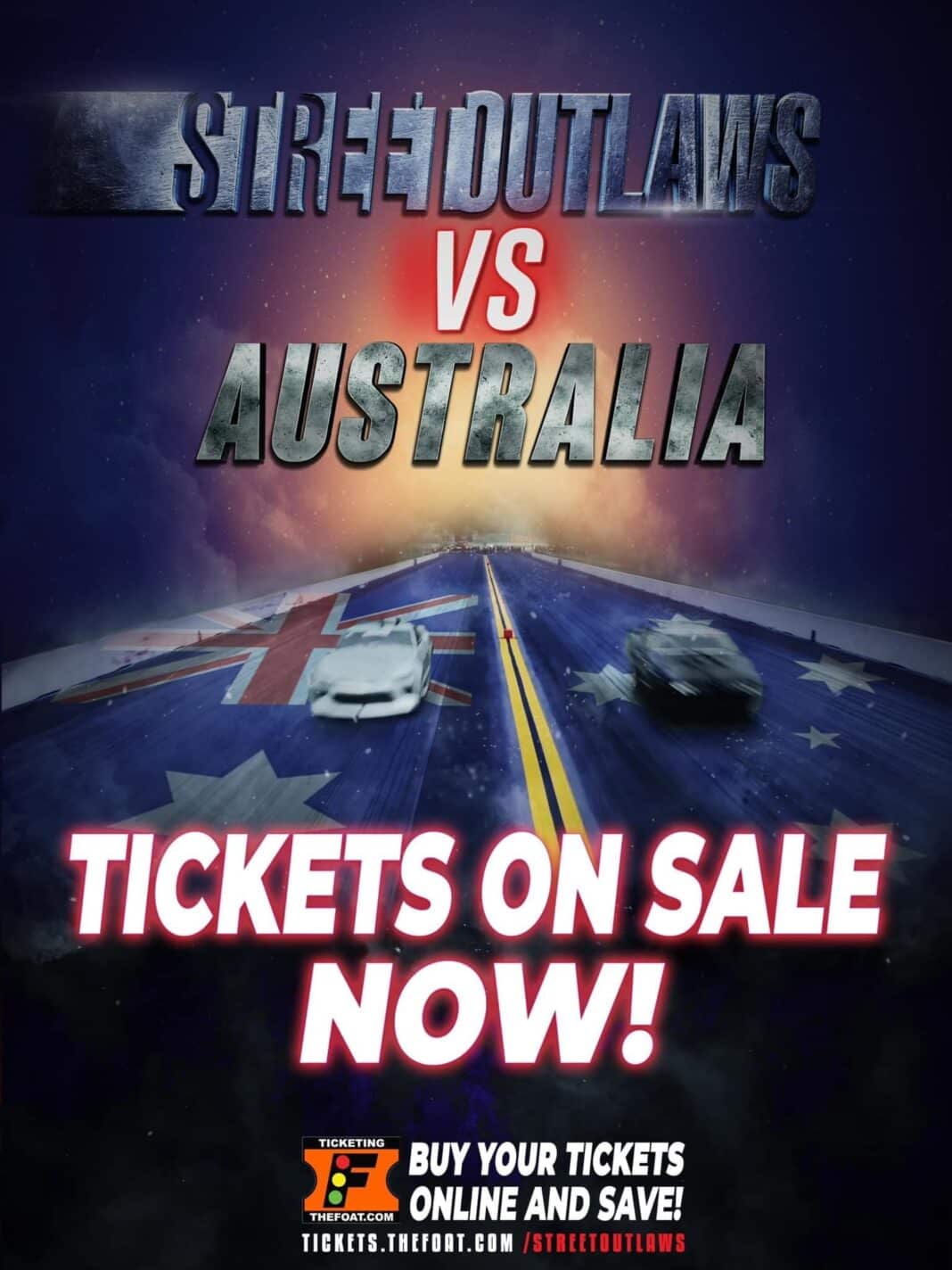 STREET OUTLAWS VS AUSTRALIA RACING SCHEDULE - No Prep Racing
