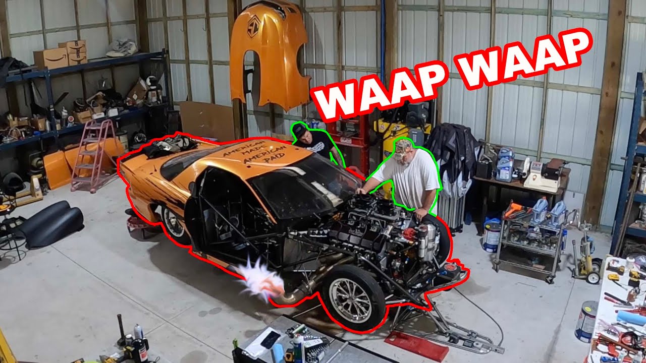 FIRED UP THE BIGGEST NITROUS ENGINE IN THE WORLD!! SHE SOUNDS AMAZING ...