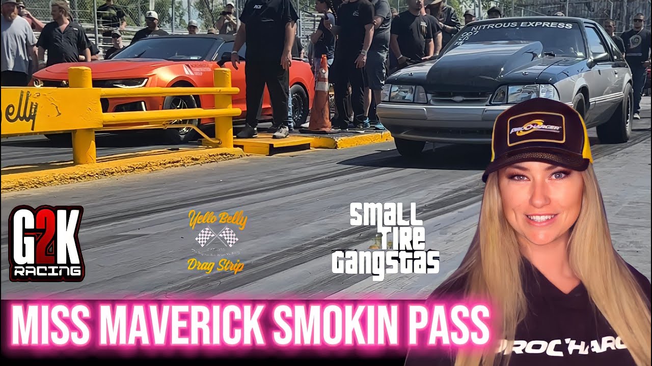 Miss Midnight Maverick with the Smokin pass at Yello Belly Dragstrip🔥 ...
