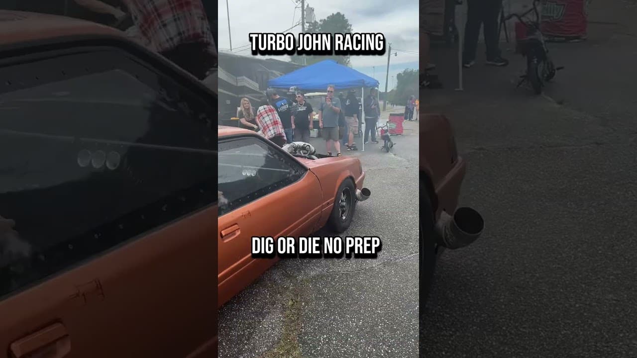 Turbo John at Dig or Die No Prep #racing #turbo #shorts - No Prep Racing