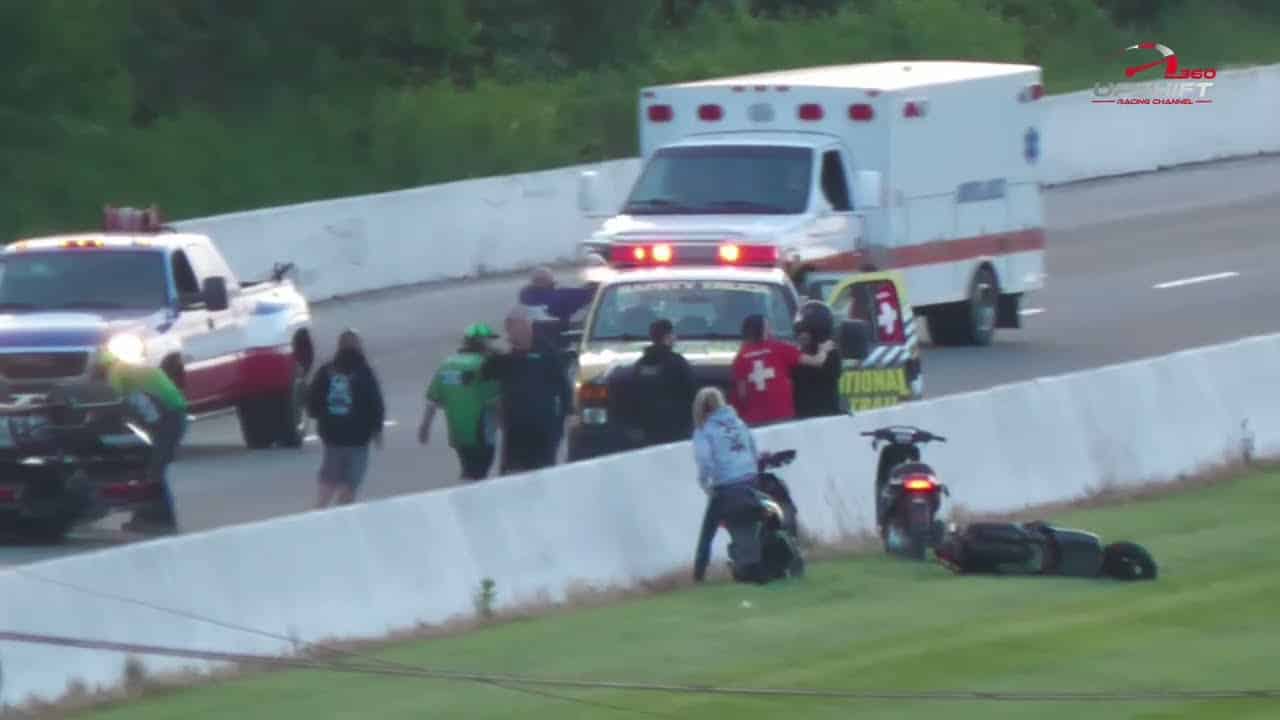 Tim Brown vs Jeff Lutz (Tim brown crash) - No Prep Racing
