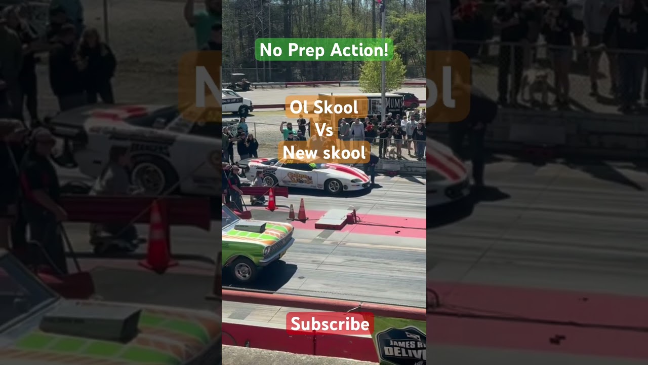 Ol skool vs New skool. #dragracing #gasser #turbo #stickshift # ...