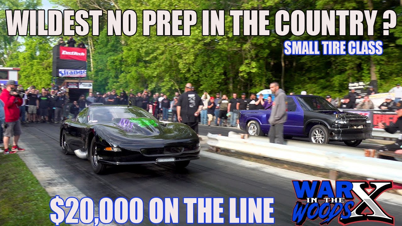 FAST Small Tire Cars Take On Sketchy No Prep In The WOODS! - No Prep Racing