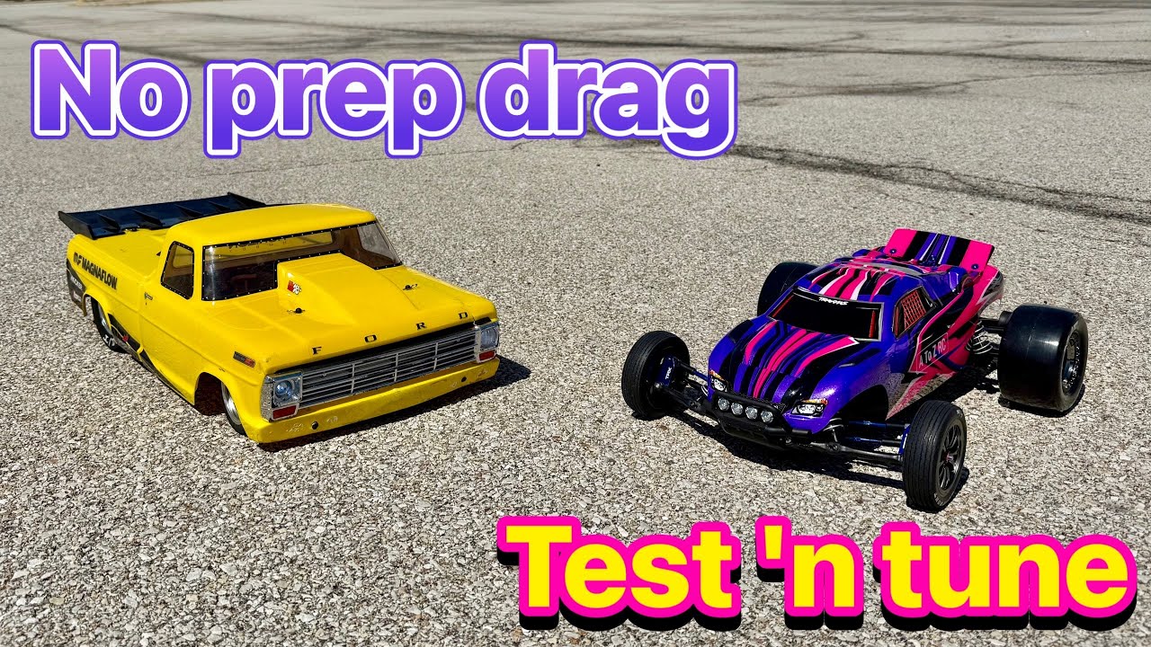 RC NO PREP Drag racing!! - No Prep Racing