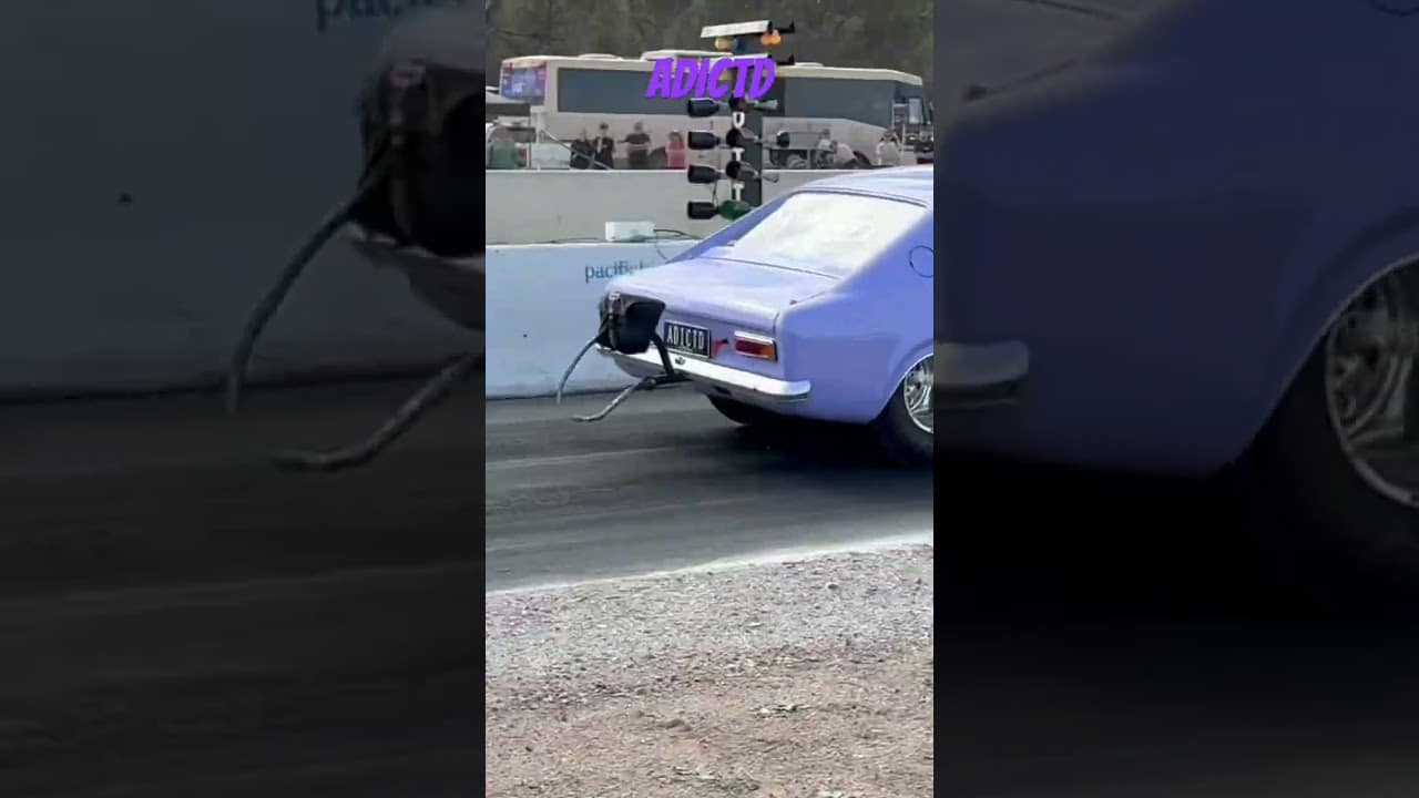 Adicted Performance Ford Capri drag car at no prep - No Prep Racing